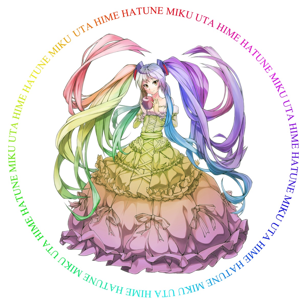 shiro ringo vocaloid hatsune miku dress | #897385 | yande.re